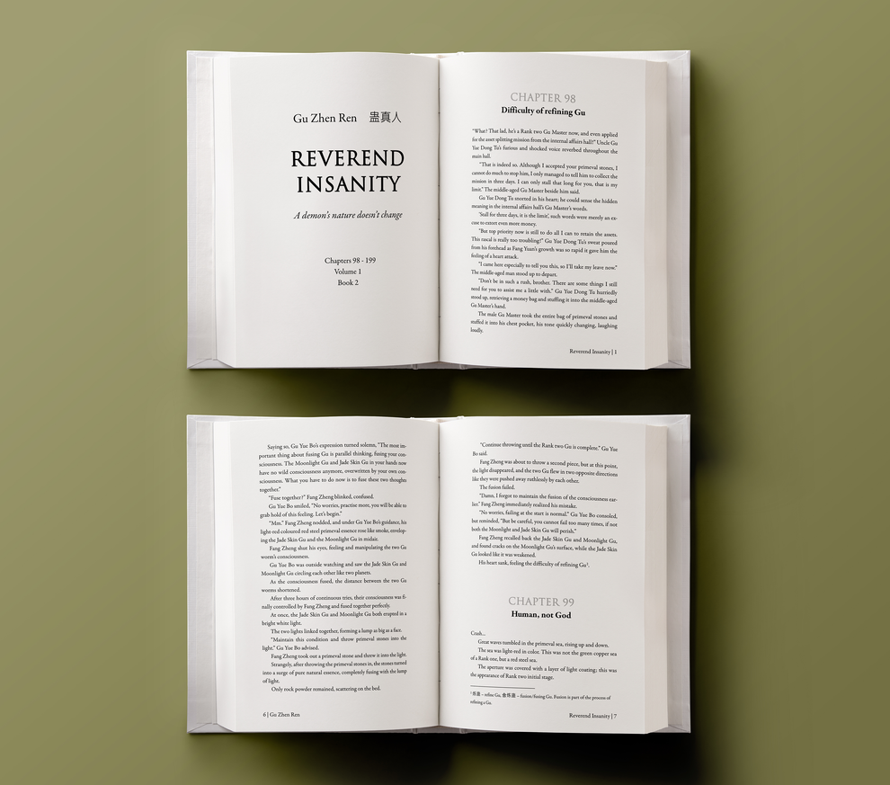 Reverend Insanity Volume 1 Two Hardcover Book Set (Book 1+2 ...